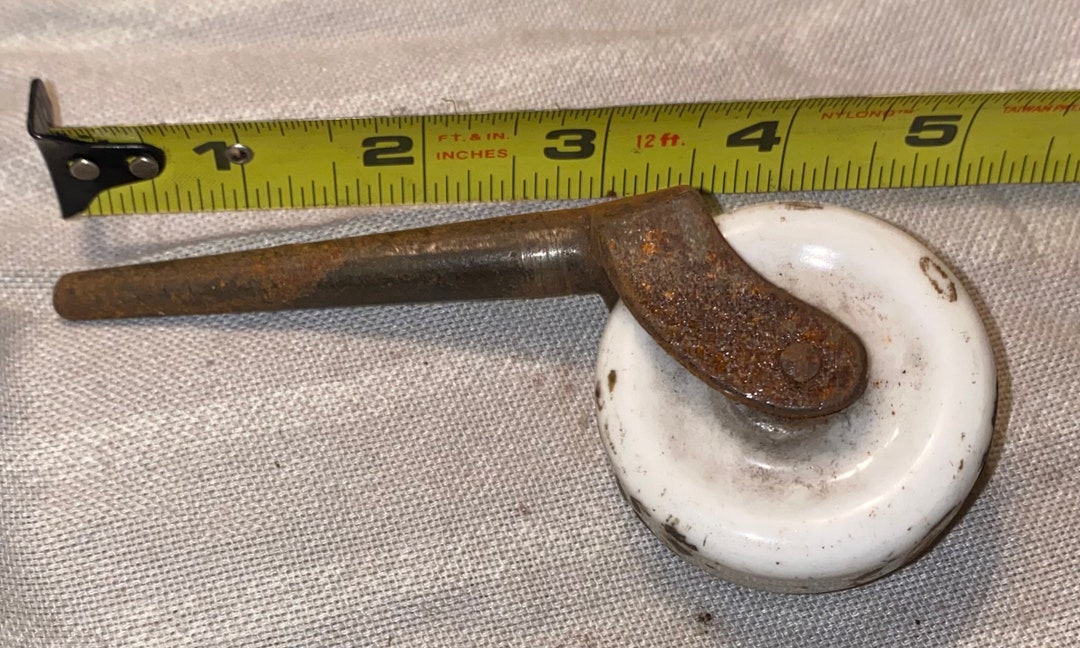 Vintage Antique Ceramic Wheel Casters Set of 4 - Etsy