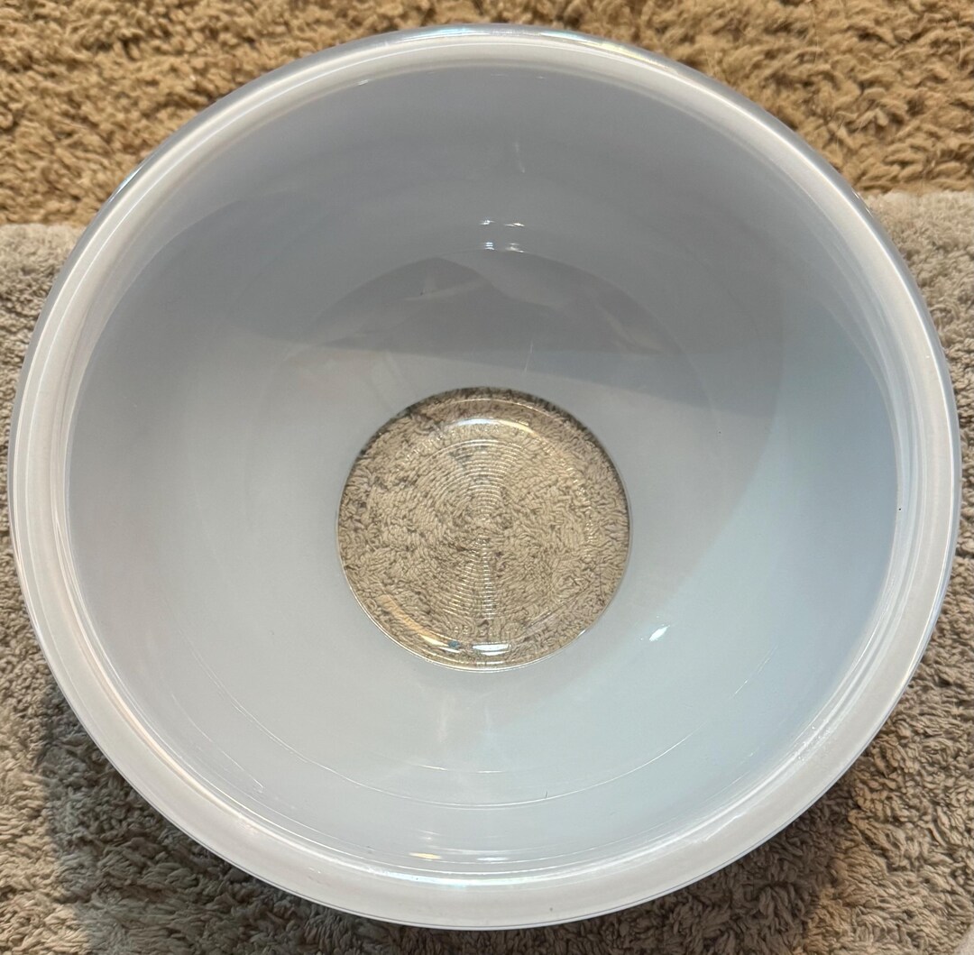 Vintage Pyrex Clear Bottom Mixing Nesting Bowl #325 2.5L Corning Blue ...