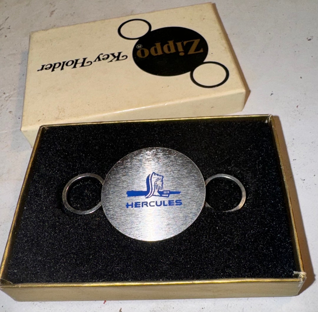 Vintage Advertising Zippo Key Holder Hercules New in Box Zippo Box ...