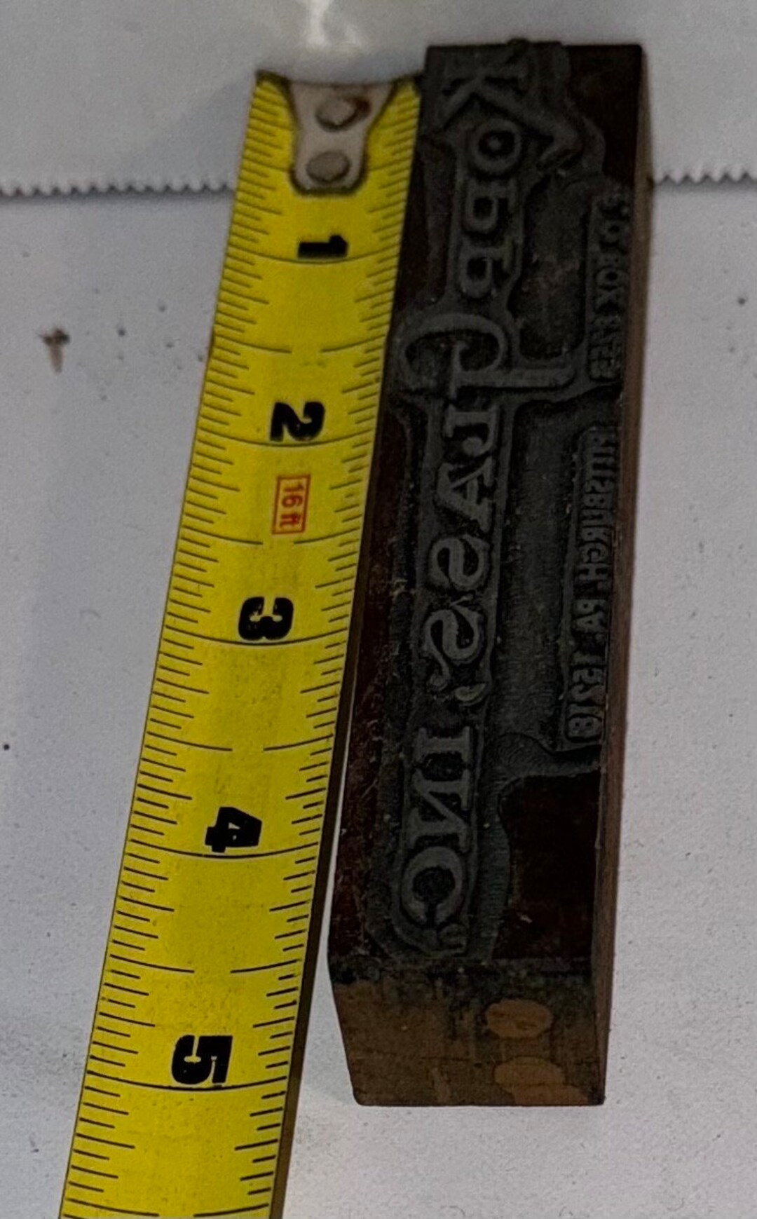 Vintage Kopp Glass Stamp for Printing Machine 5 X 1 Inch Pittsburgh Pa ...