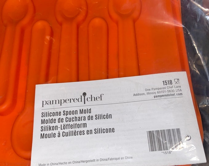 Pampered Chef Silicone Candy Chocolate Cookie Spoon Mold 1518 Sealed ...