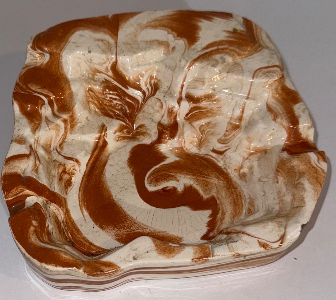 Brown White Vintage Alaska Clay Ashtray Handmade Pottery by Lori - Etsy