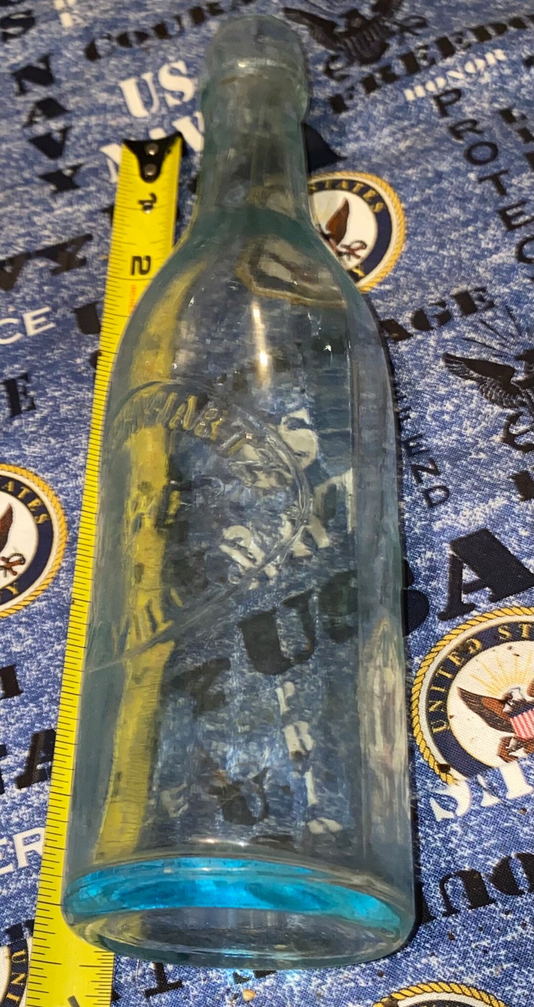 1890's Lite Aqua Blob Top Chas. Schwartz Beer Bottle From Titusville ...