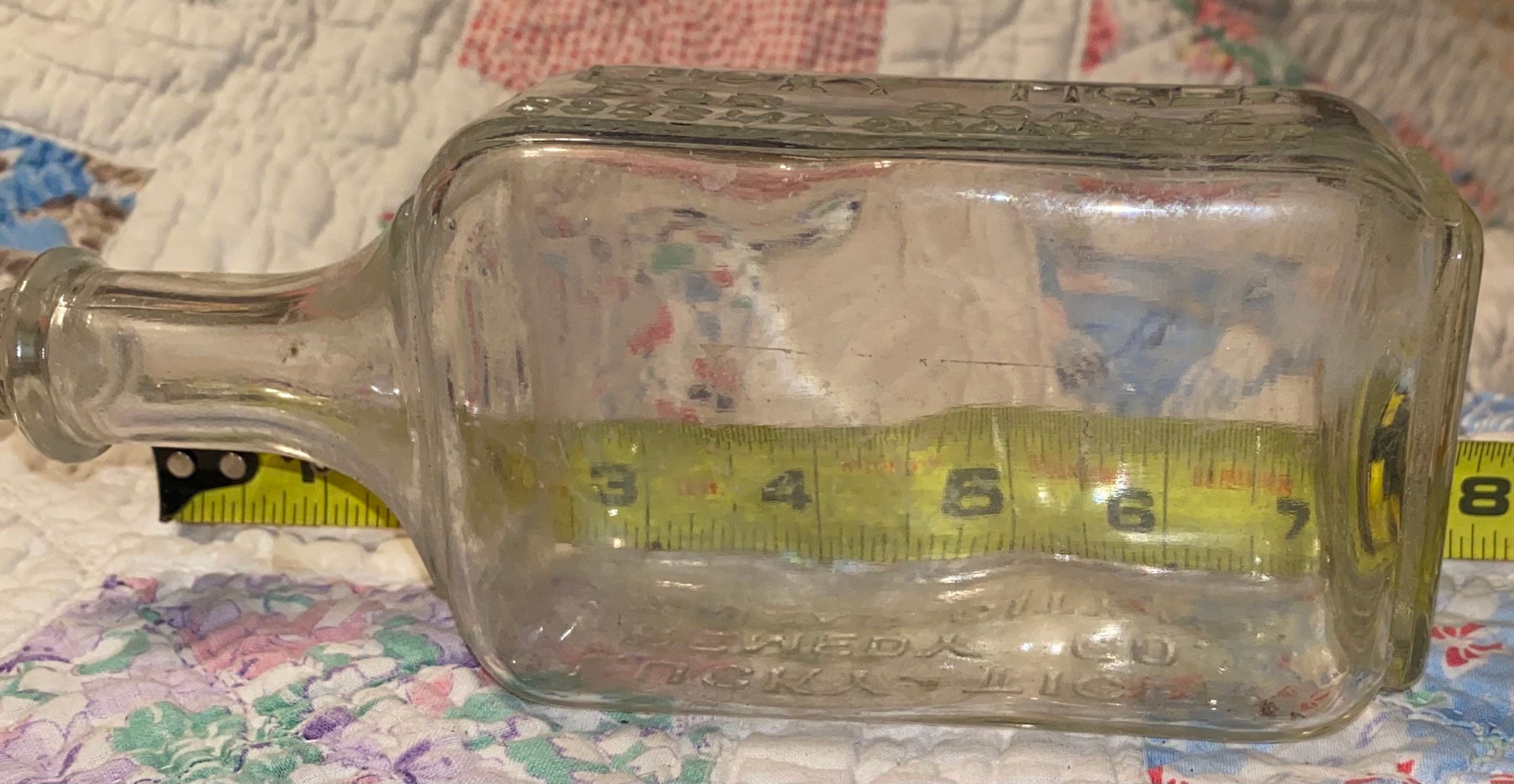 Hand Dug Vintage Glass Medicine Bottle Lucky Tiger Mfg. Co. Kansas City ...