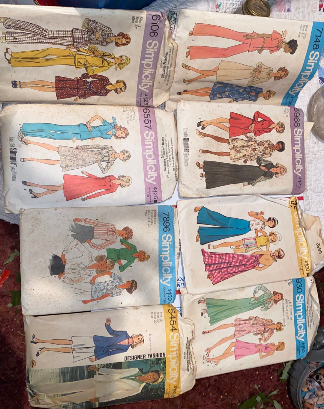 20 VINTAGE 1960's Dress Pant Suit Simplicity Mccall Various Patterns ...