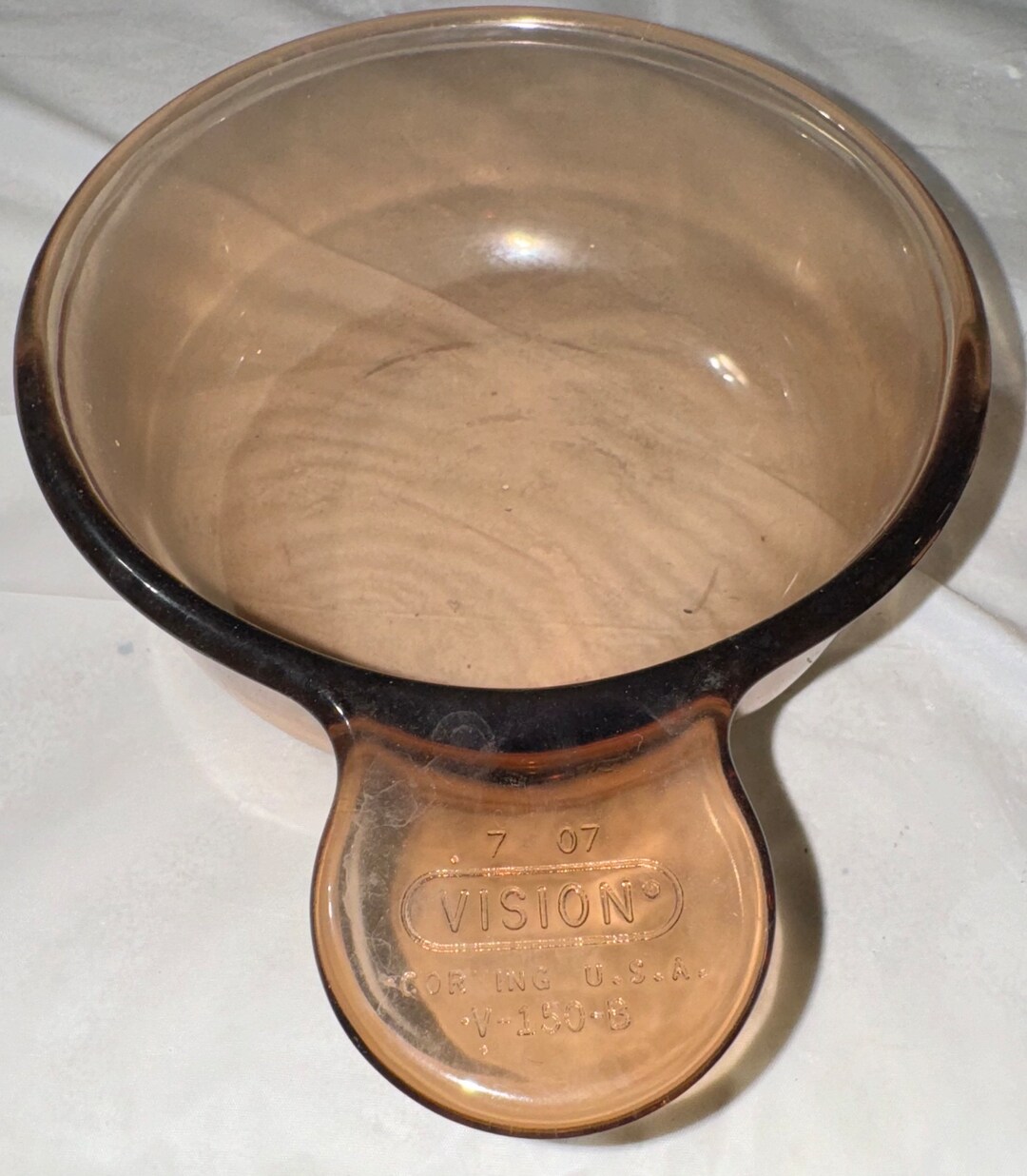 Vision Grab It Bowl V 150 B Amber Glass Vision Cookware by Corning USA ...