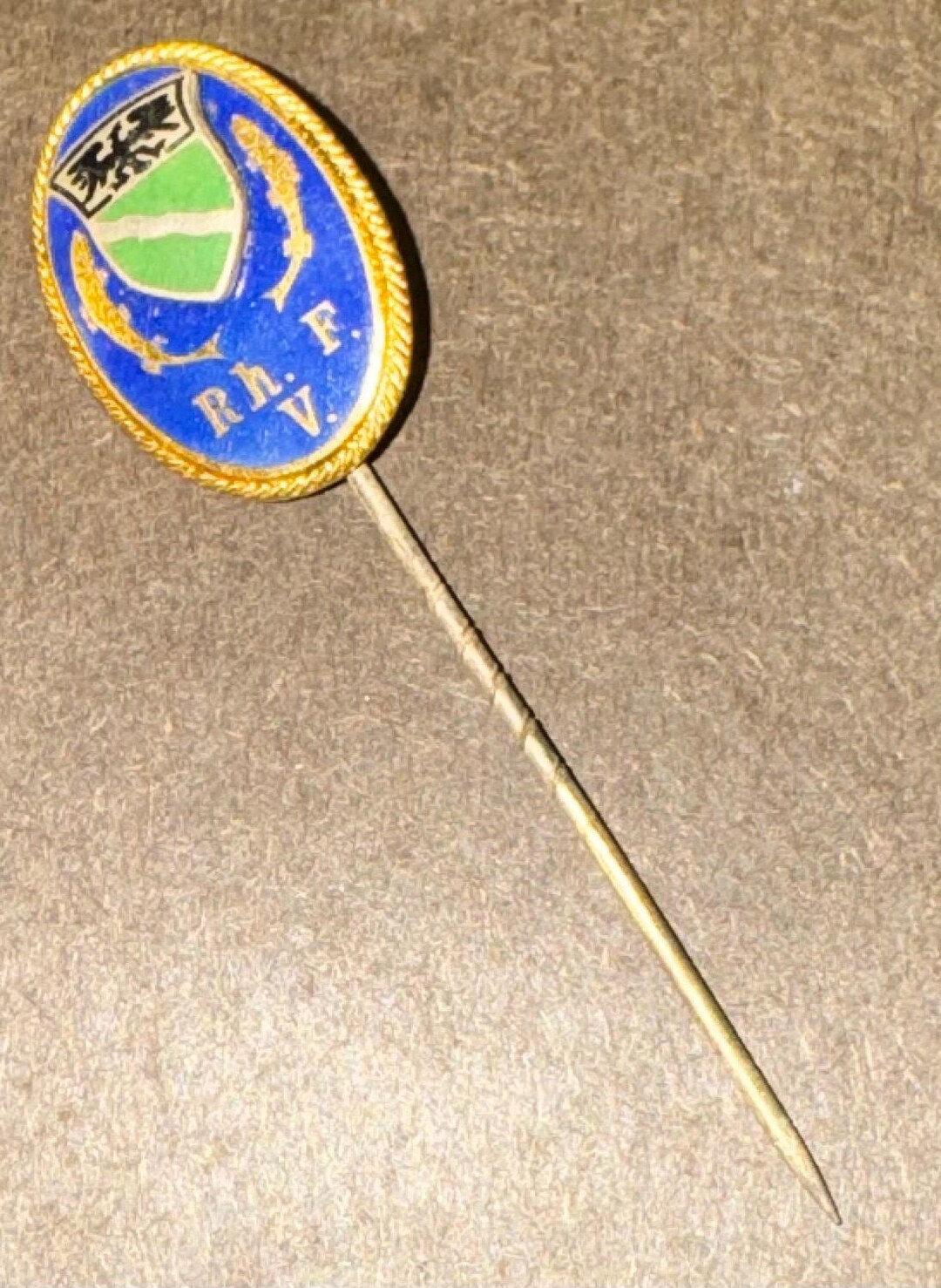 Vintage Sterling Stick Pin German Town Charms Enamel Shields for ...