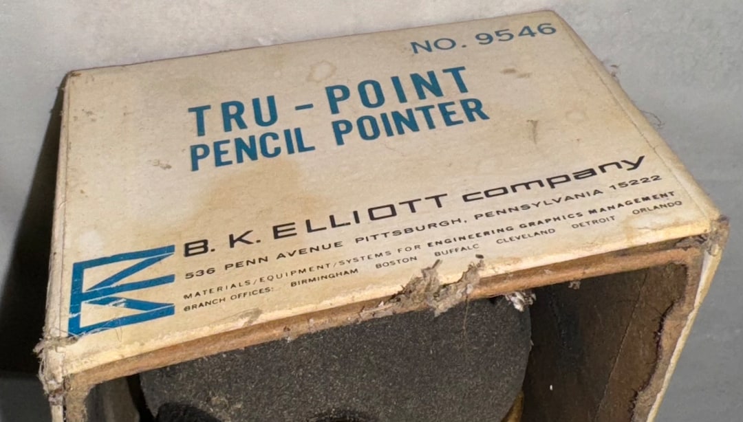 Vintage B K Elliott Company Tru-point Pencil Pointer Tip Sharpener Model 9546 Drafting - Etsy