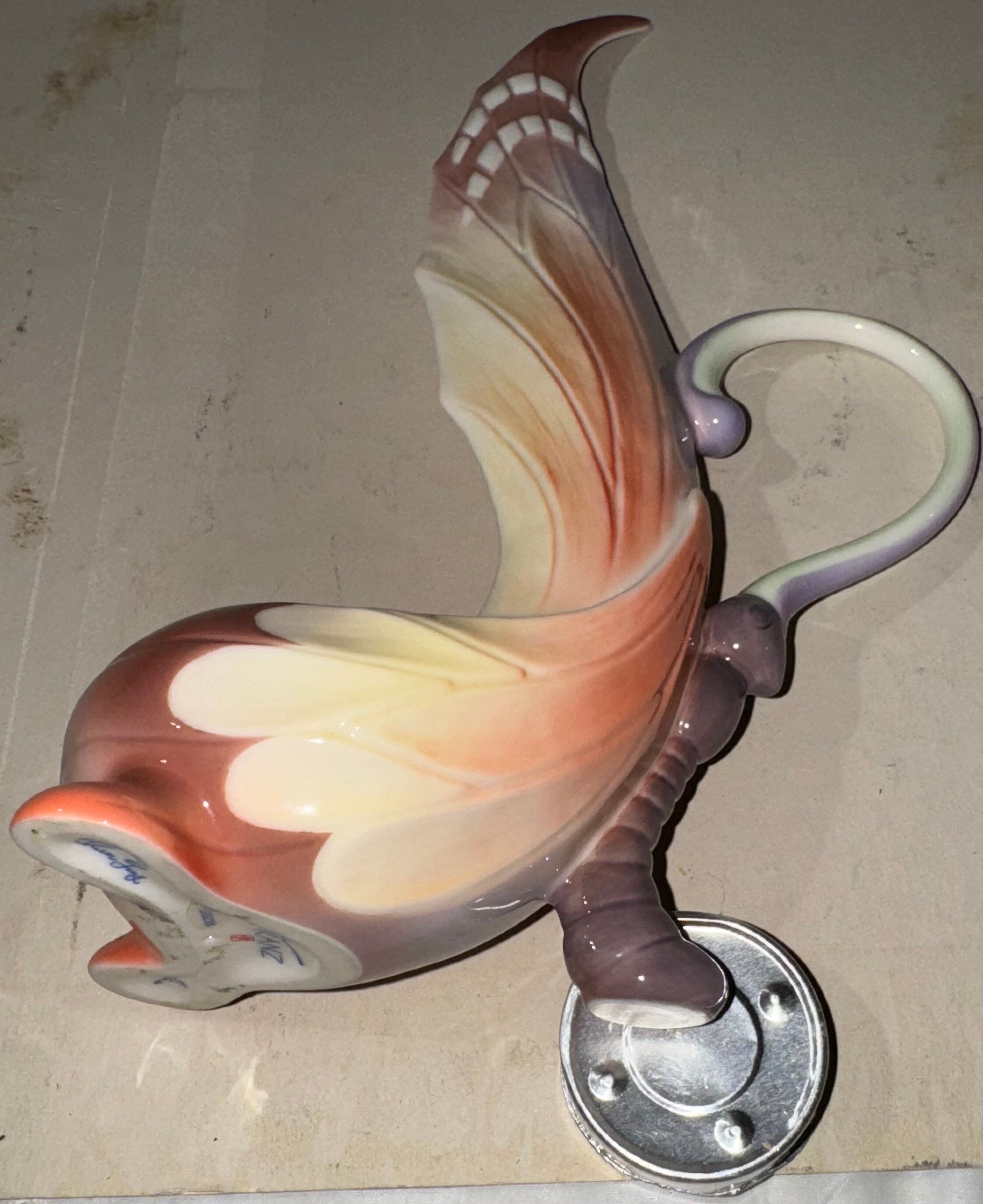 Franz Porcelain Butterfly Collection Figurine Candle Holder FZ00238 ...