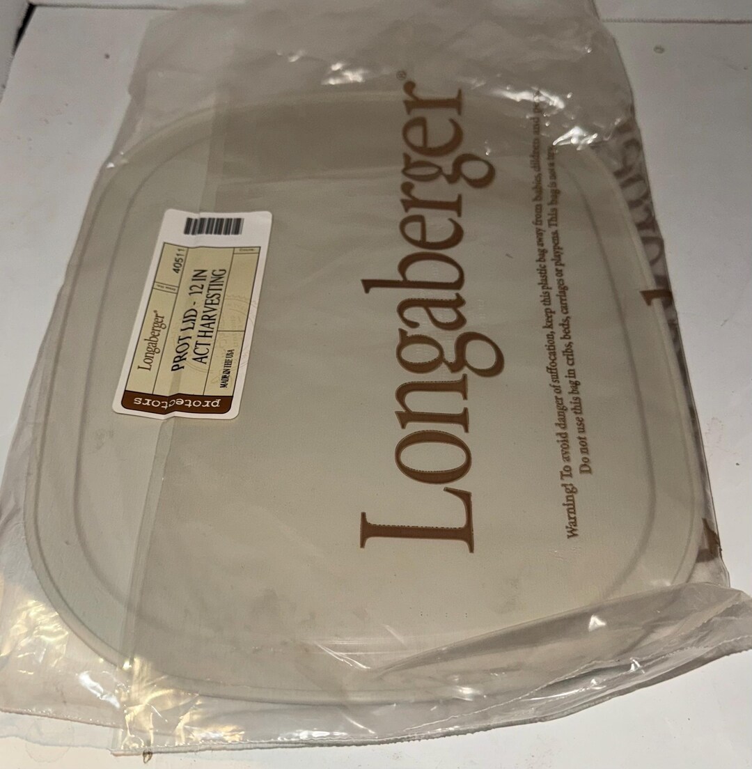 New Longaberger Protective Lid 12 Inch Act Harvesting Serving (lid Only ...