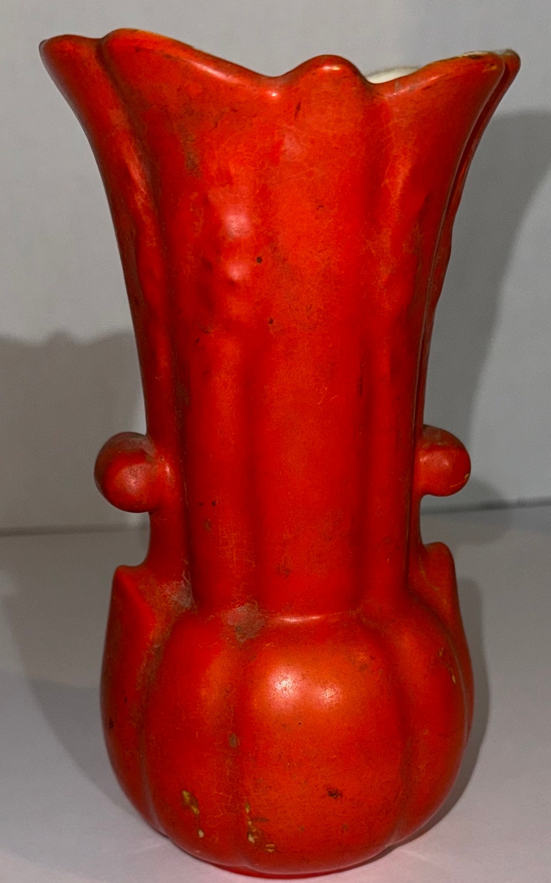 Vintage Ccp Red Ware Redware Cameron Clay Products Vase. West Virginia ...