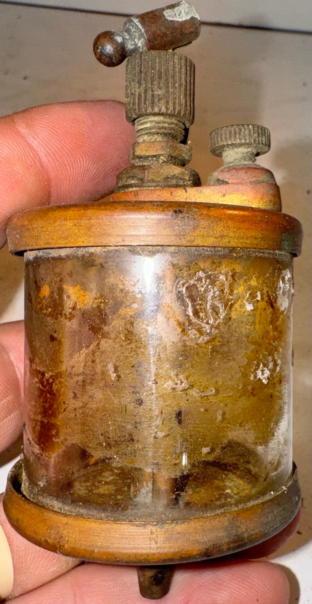 AMERICAN INJECTOR #3 Brass Cylinder Oiler IHC Hit Miss Engine Antique ...