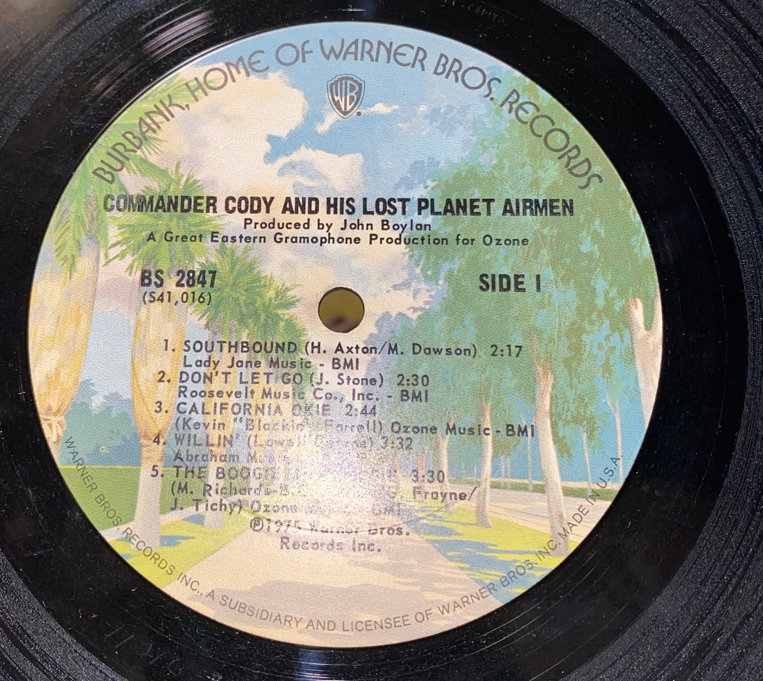 Commander Cody & the Lost Planet Airman Vinyl Record - Etsy