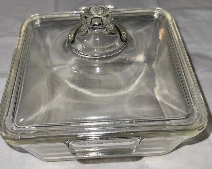 Vintage 1920's Square Pyrex With Matching Lid 223 Lid 635 Base - Etsy