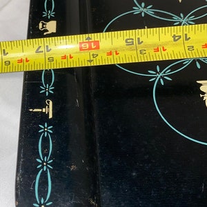 Vintage 1970s Tin Serving Tray Finished With Decals of Various Vintage ...