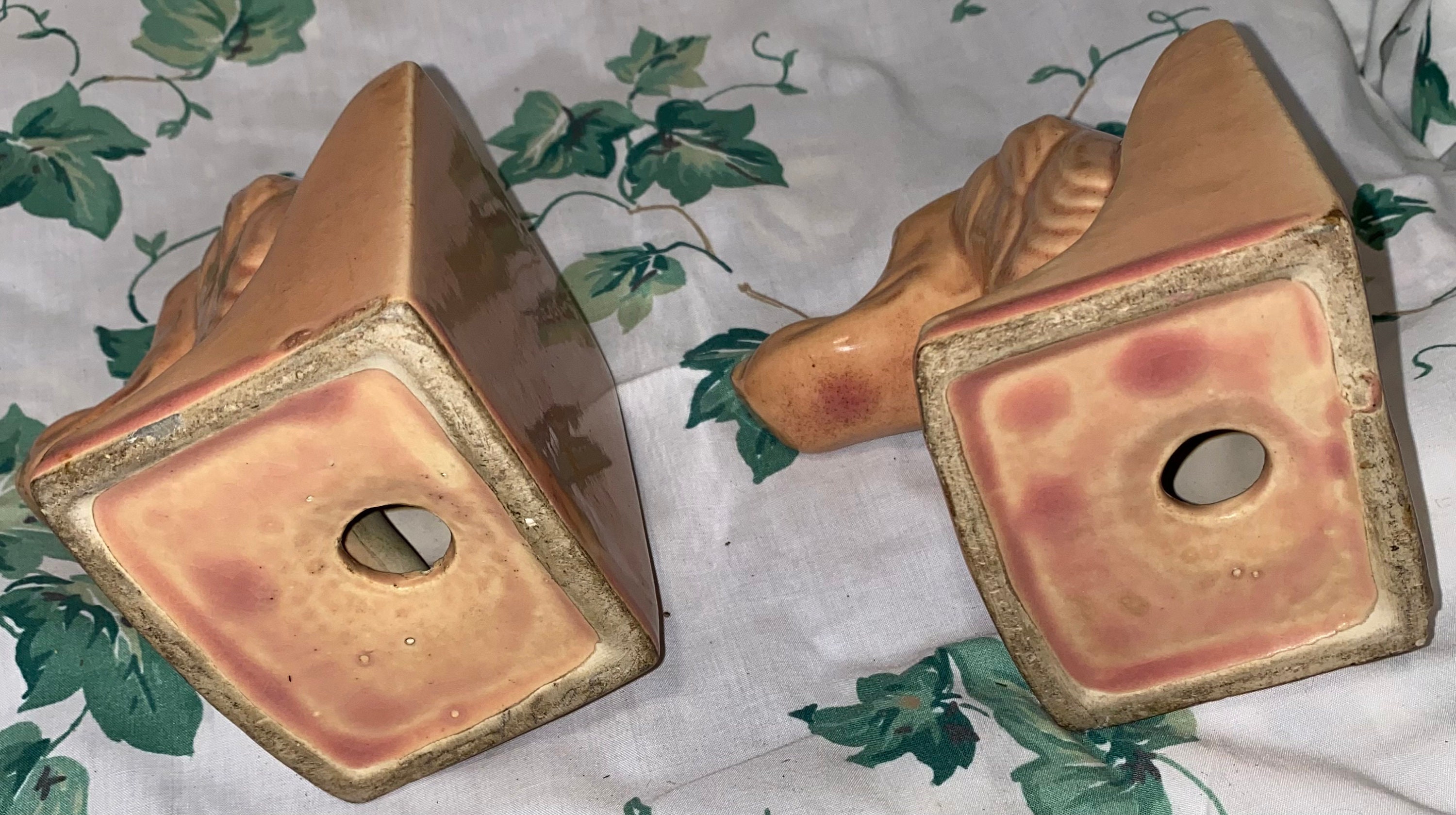 Rookwood Art Pottery Vintage Springer Spaniel Dog Bookend Pair Red ...