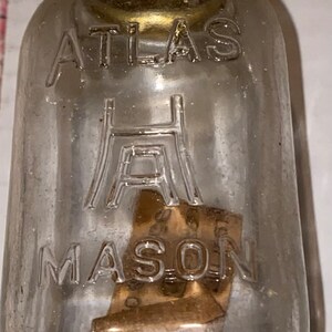 Vintage 1950’s Hazel Atlas Mason Jar Mini Coin Bank Seal-all ARC-LID ...