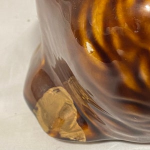 Mcm Cameron Clay Pottery Gold Tones Squirrel Planter Vase 10" Tall ...