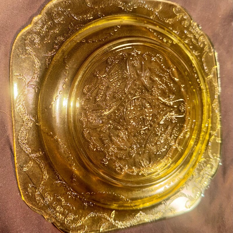 Amber Glass Plates - Etsy
