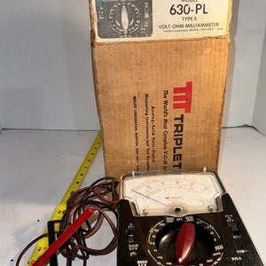 Triplett Model 630-pl Type 5 Multimeter Untested Vintage - Etsy
