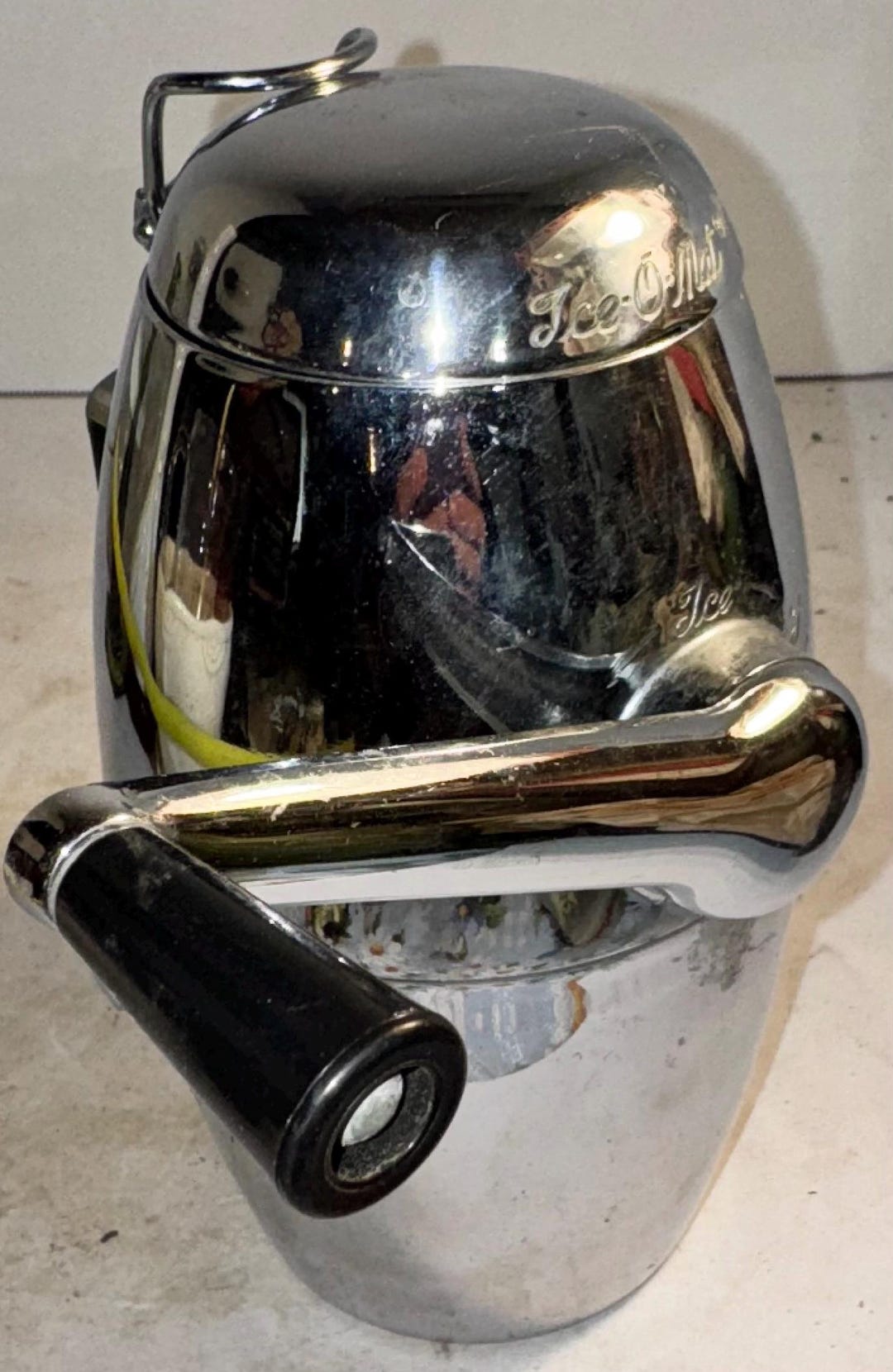 Ice-o-mat Bucketeer Ice Crusher Chrome Atomic Era Rival Mfg. Model 480 ...