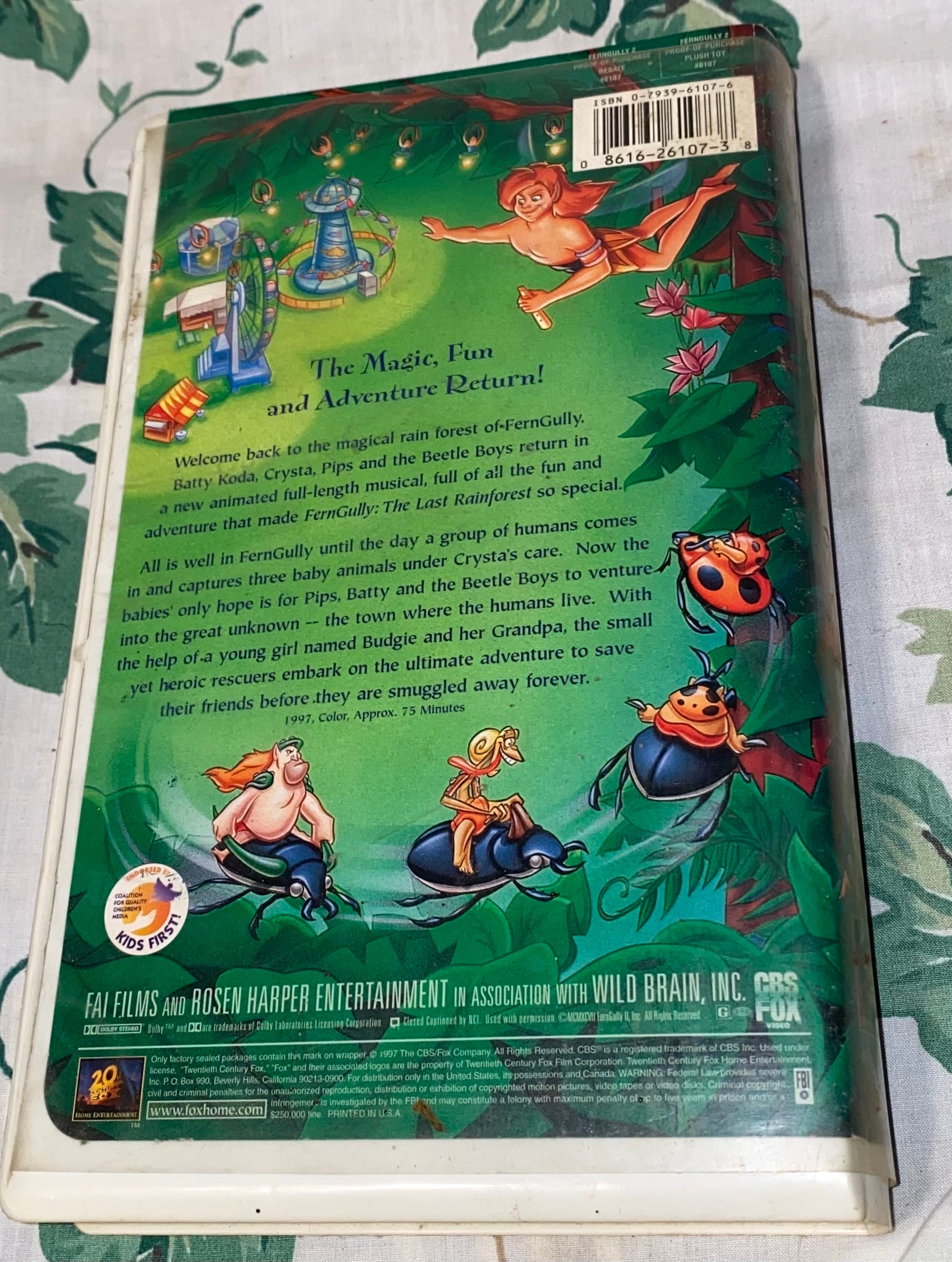 Ferngully 2 The Magical Rescue Vhs Tape In Case Etsy