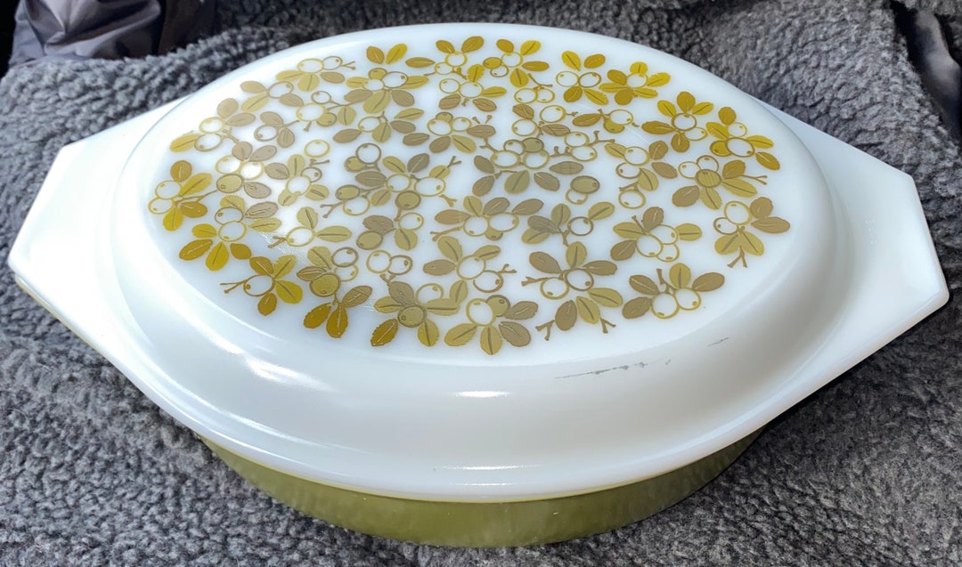 Vintage Pyrex Verde Olive Green 2.5 QT. 045 Casserole Dish With Lid - Etsy