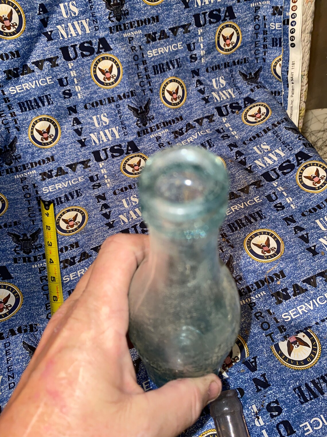 Blue Bottle Rubsam & Horrmann Brewing Co. Blue Glass Beer Bottle Staton ...
