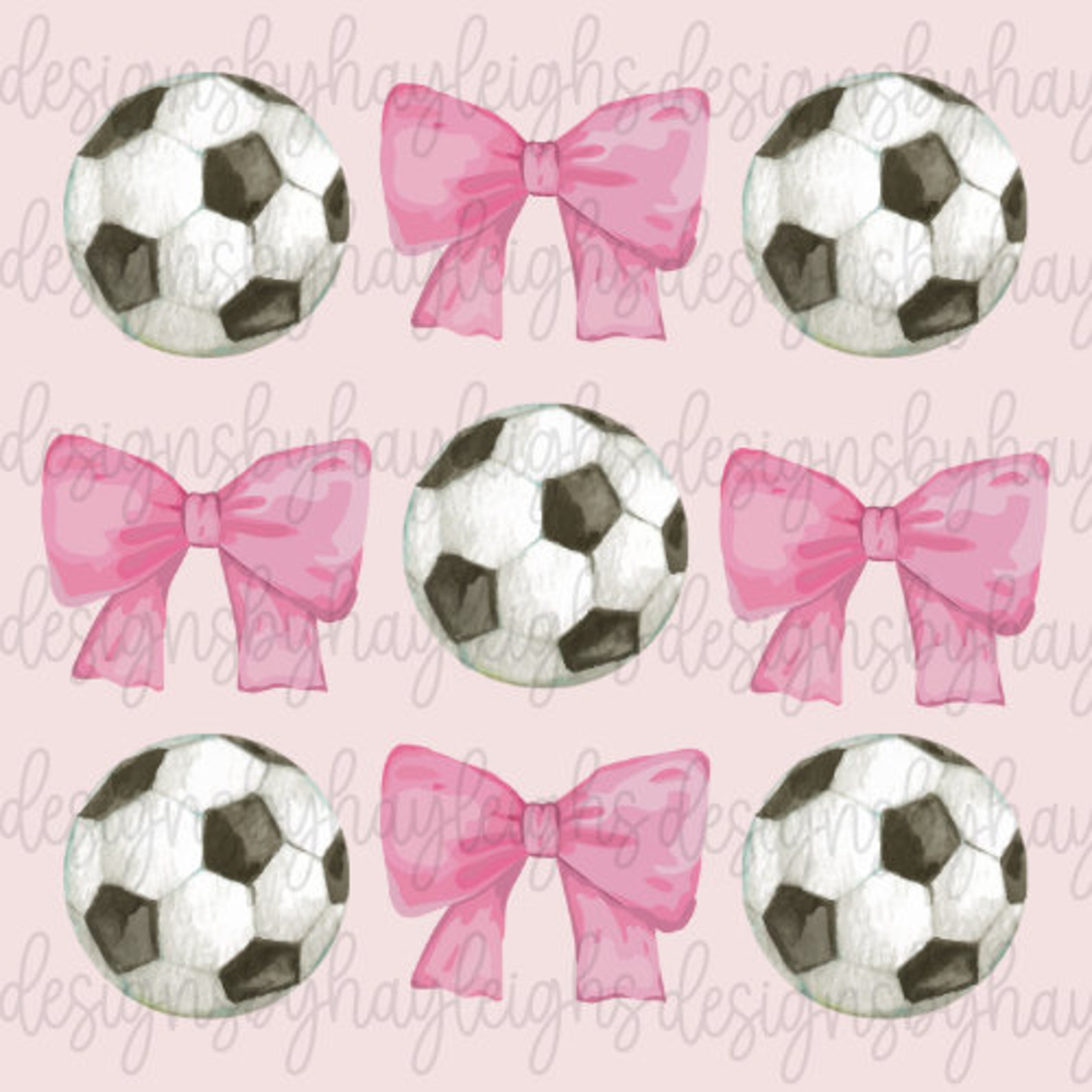 Soccer Ball Bow PNG - Etsy