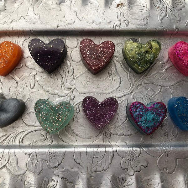 Resin Heart - Etsy