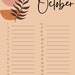 Boho Celebration Calendar, Digital Calendar, Vertical - Etsy