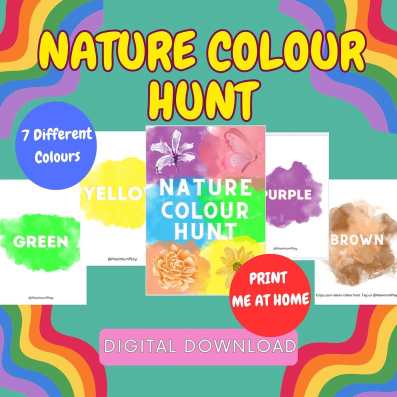 Nature Colour Hunt - Digital Download - Etsy