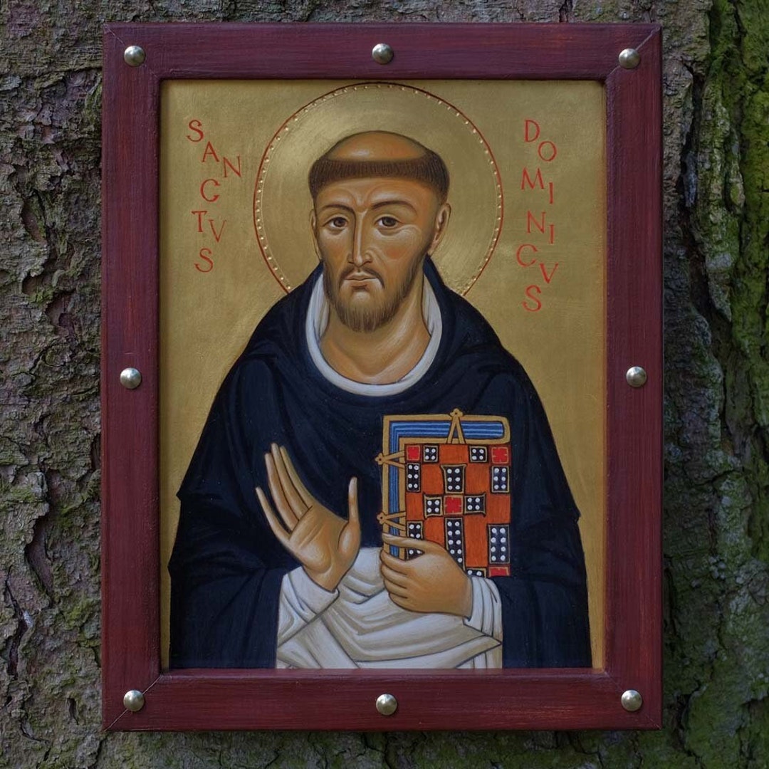 24x18cm Sacred Saint Dominic Icon Handcrafted Devotional Art for ...
