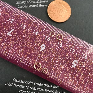 14K Solid Yellow Gold Split Ring. Jewelry Making Components - Etsy