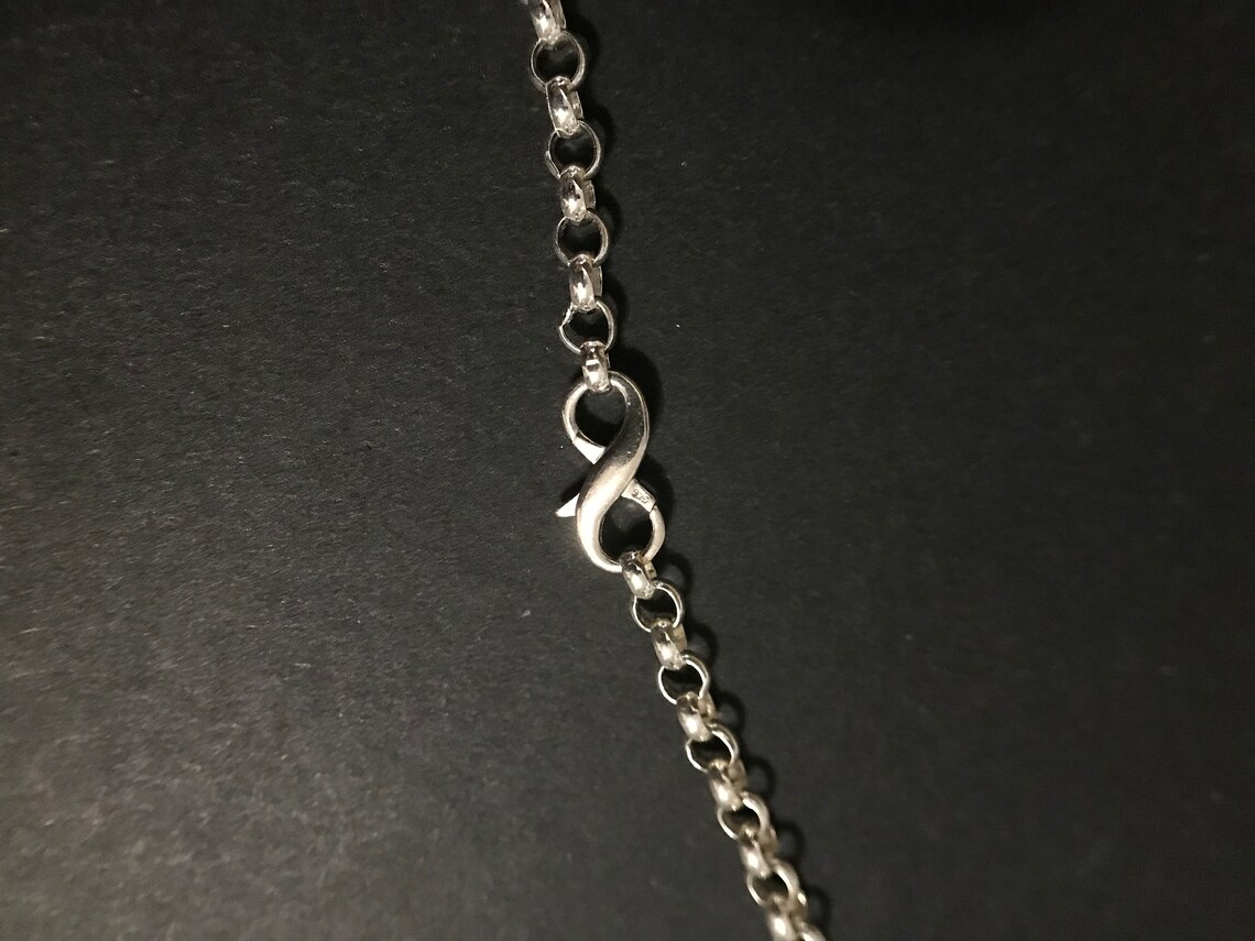 Sterling Silver Infinite Link Connector: Double Open Clasp - Etsy