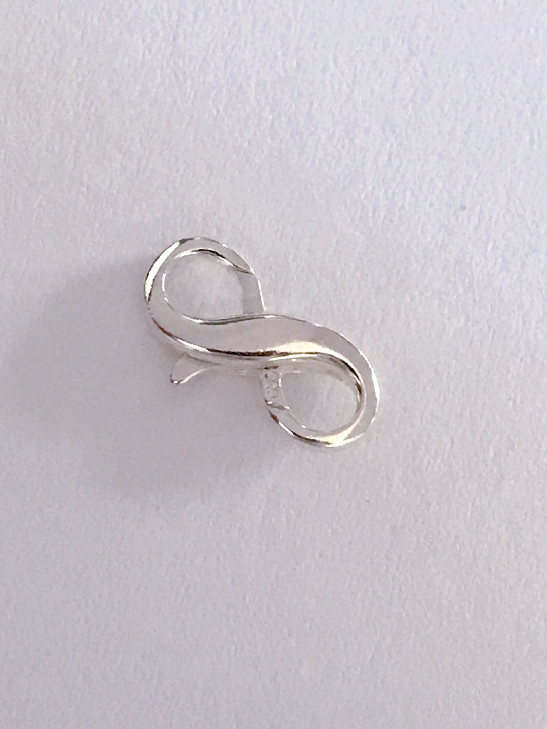 Sterling Silver Infinite Link Connector: Double Open Clasp - Etsy