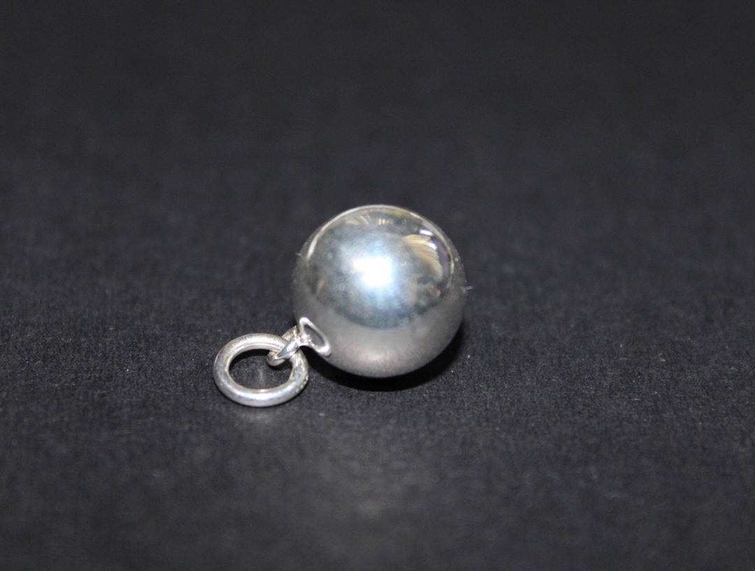 Sterling Silver Ball Pendant: Multiple Size Available - Etsy
