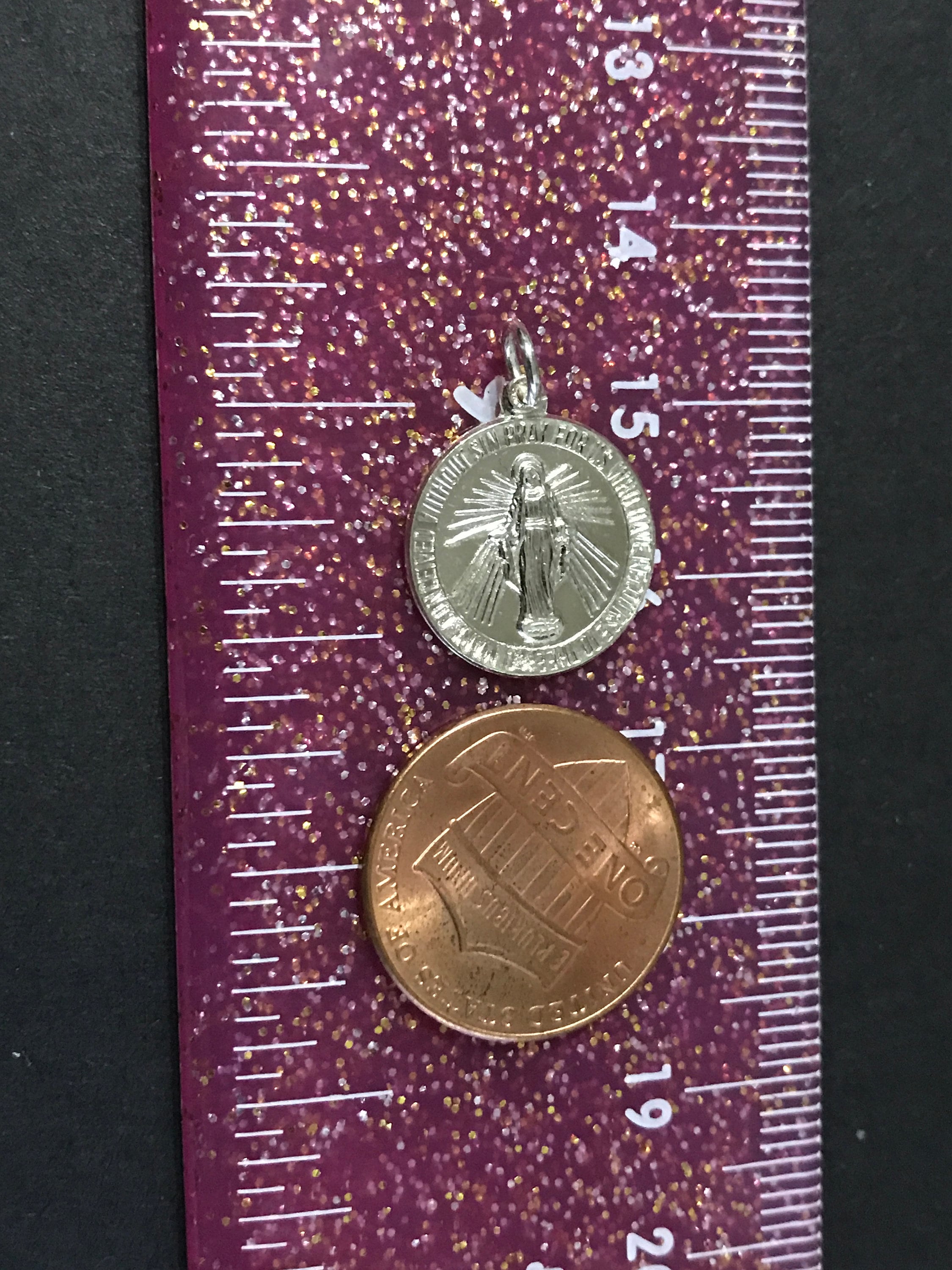 Ultra Sparkly 14K Gold Filled/sterling Silver Blessed Mother - Etsy