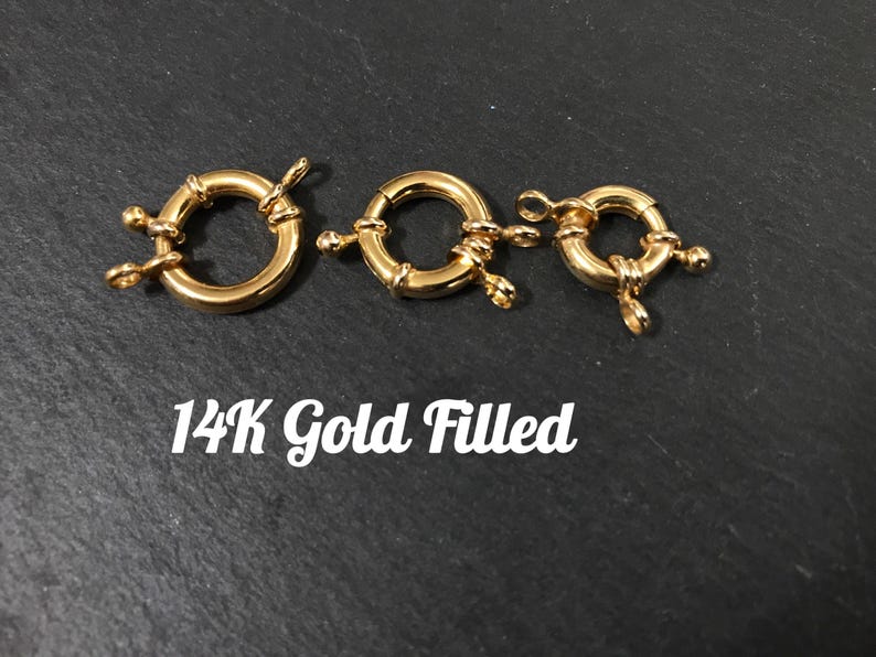 14K Gold Filled Bolt Ring Clasp: Necklace Closure - Etsy