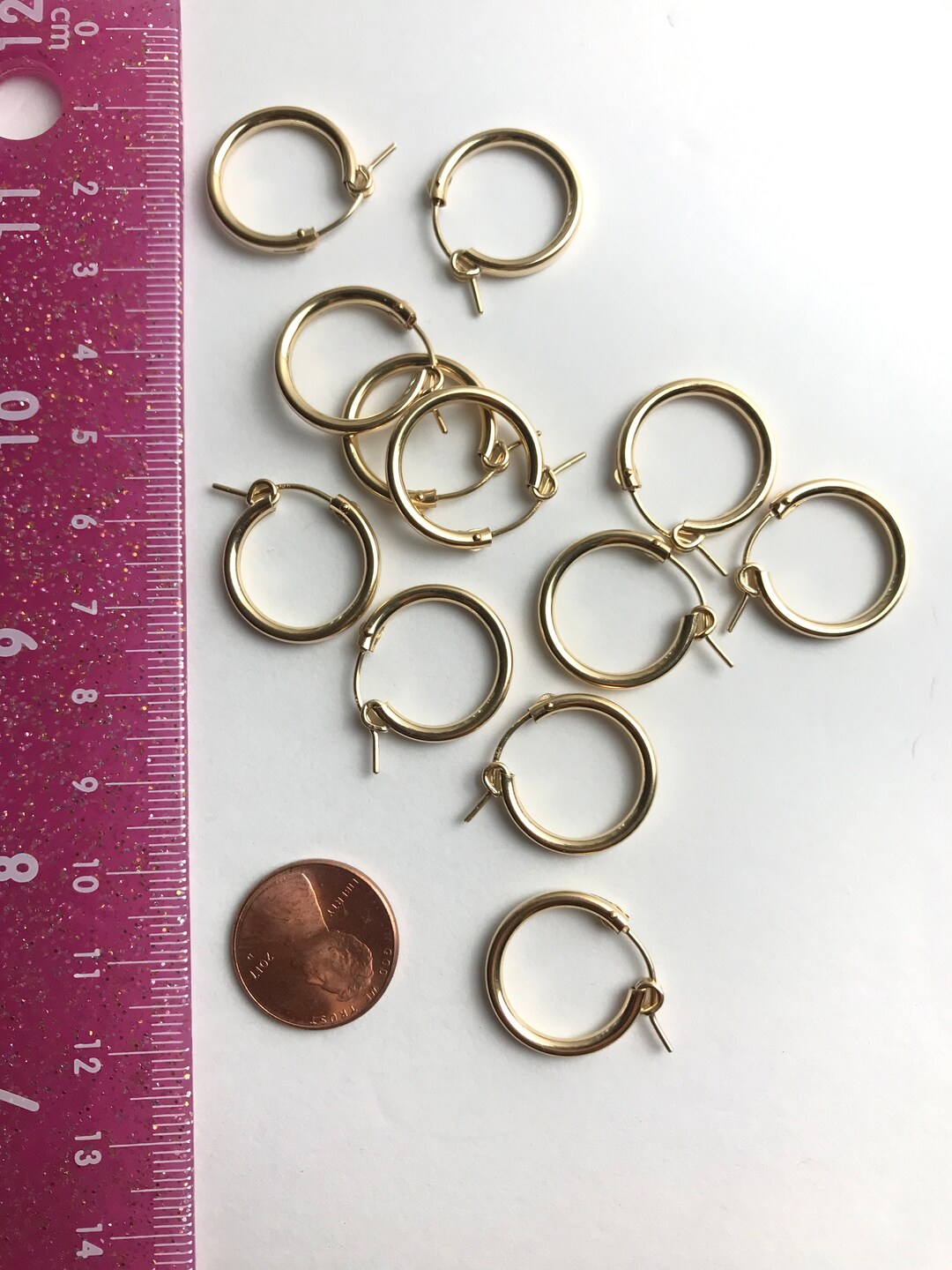14k Gold Filled Hoop Earrings: 2.3mm Euro Wire, Hypoallergenic - Etsy