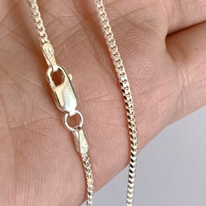 2mm Sterling Silver Curb Chain: Unisex Necklace - Etsy