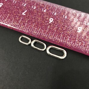 Sterling Silver Hinged Clasp: Rectangular Link Connector, Extender ...