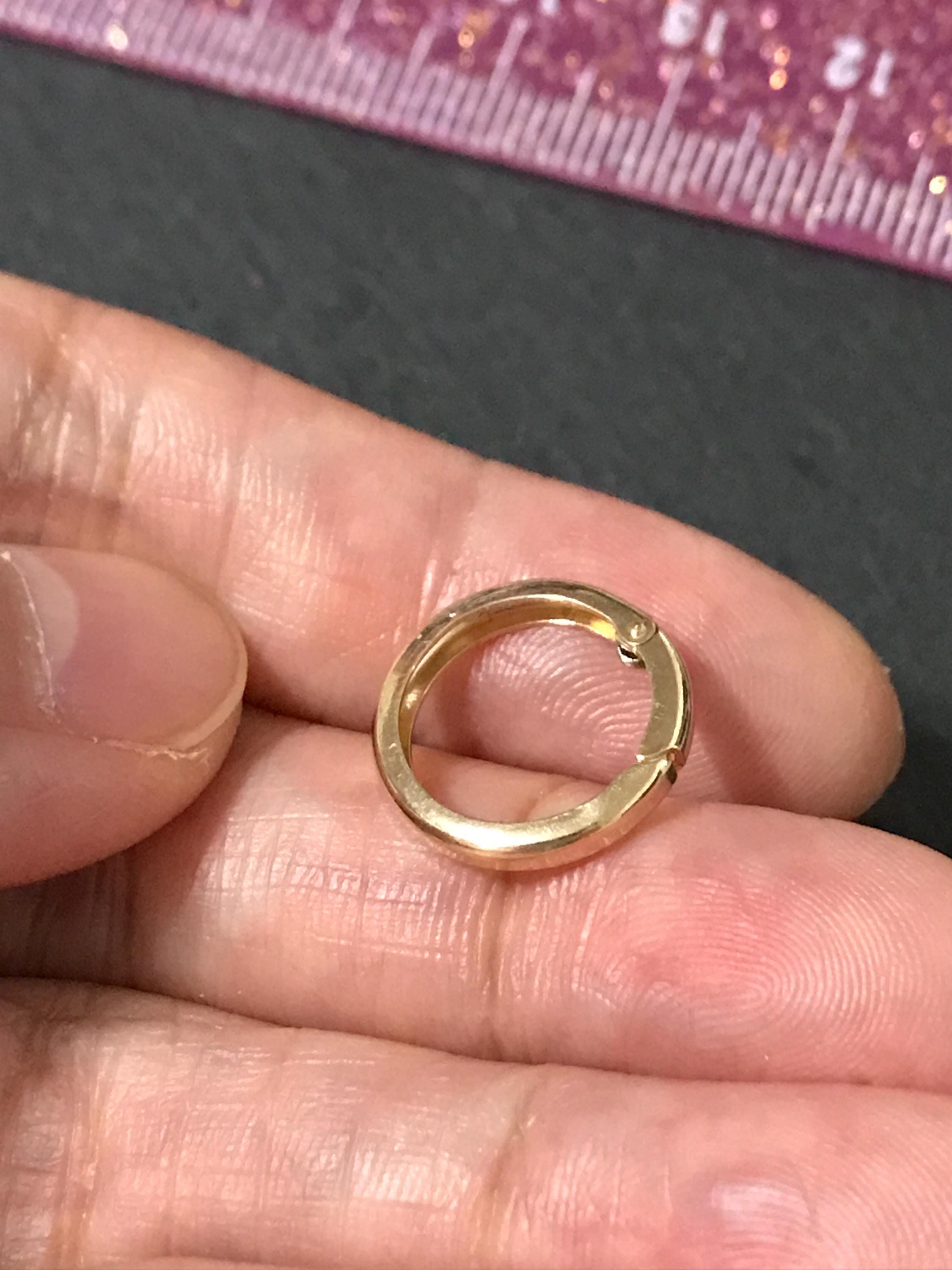 Genuine 14K Gold Filled Lightweight Hinged Connector: Extender, Charm ...