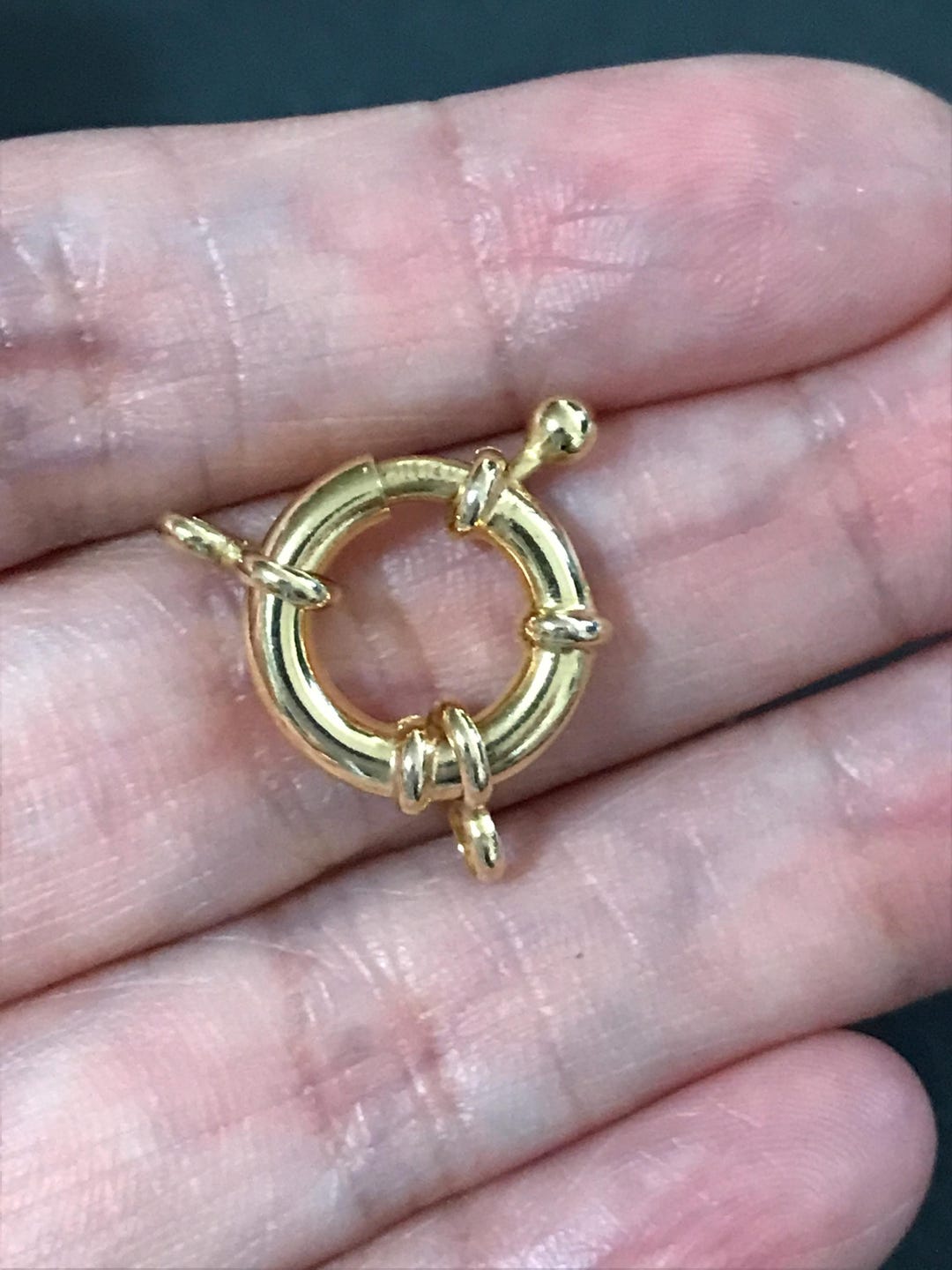 14K Gold Filled Bolt Ring Clasp: Necklace Closure - Etsy