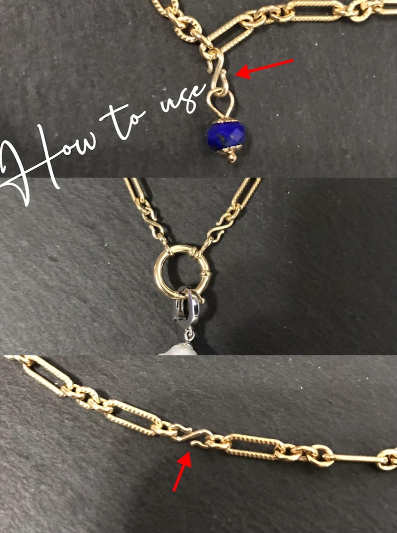 14K Solid Gold S-hook Clasp: Dainty Jewelry Link Connector - Etsy
