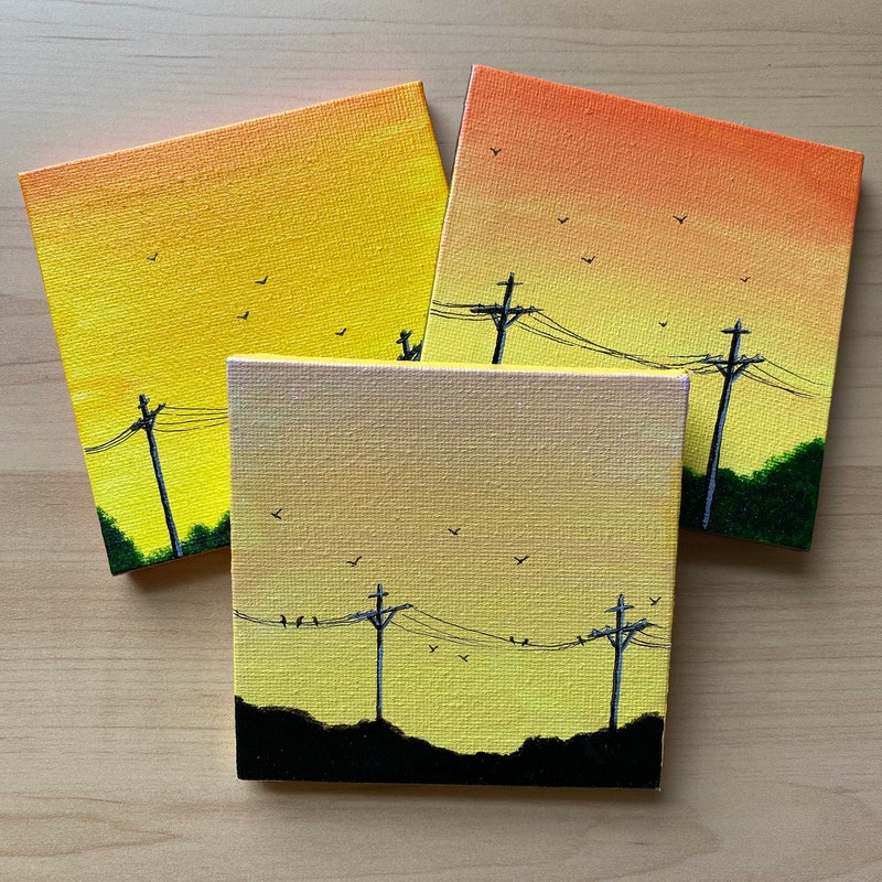 4x4 Painting - Etsy
