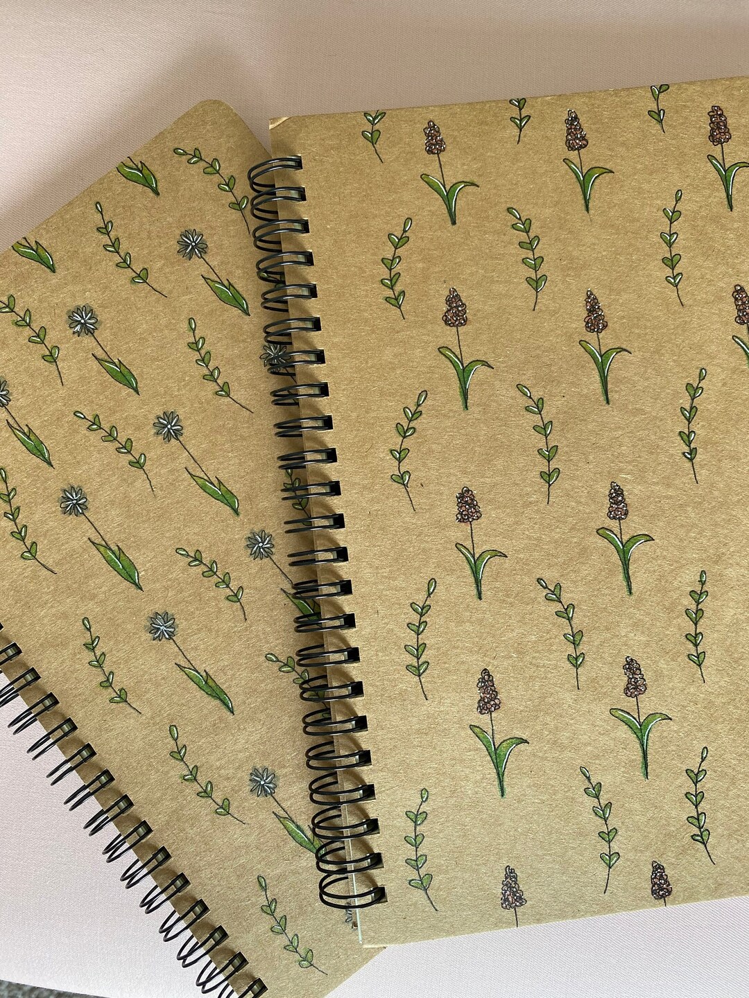 Hand Designed Floral Pattern Small Spiral Notebooks - Etsy