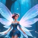 Whimsical Ethereal Fairy on Graceful Branch - Digital Art Download ...