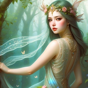 Fairy Princess Art | Pixiecore Ethereal Wall Decor | Digital Download ...