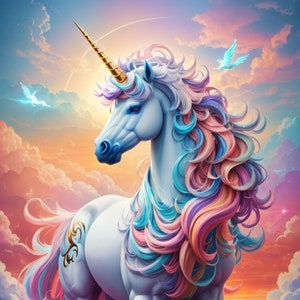 Mythical Creature Unicorn Art | Ethereal World | Home Wall Decor | Art ...